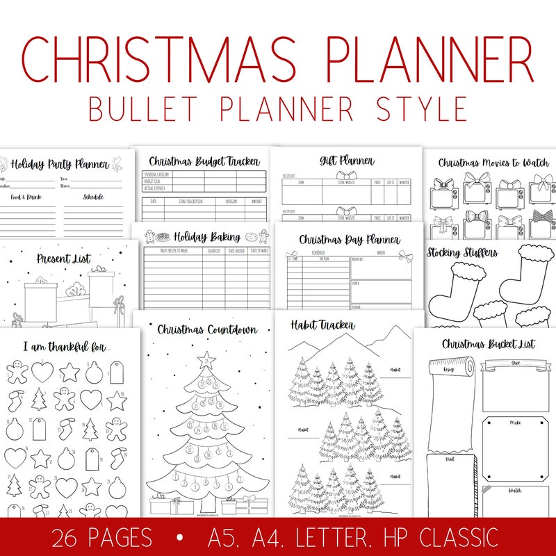 Christmas Planner - Etsy