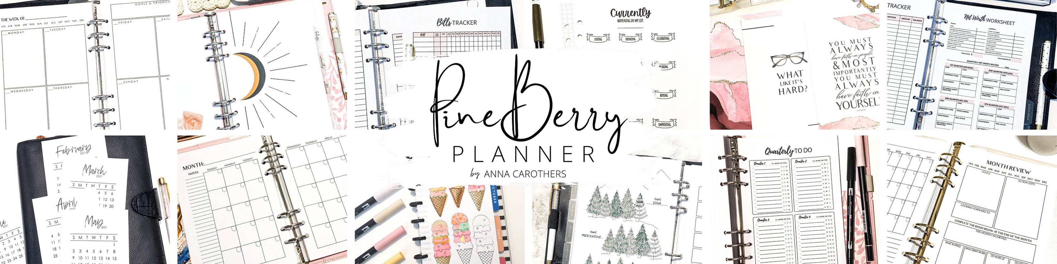 PineberryPlanner - Etsy