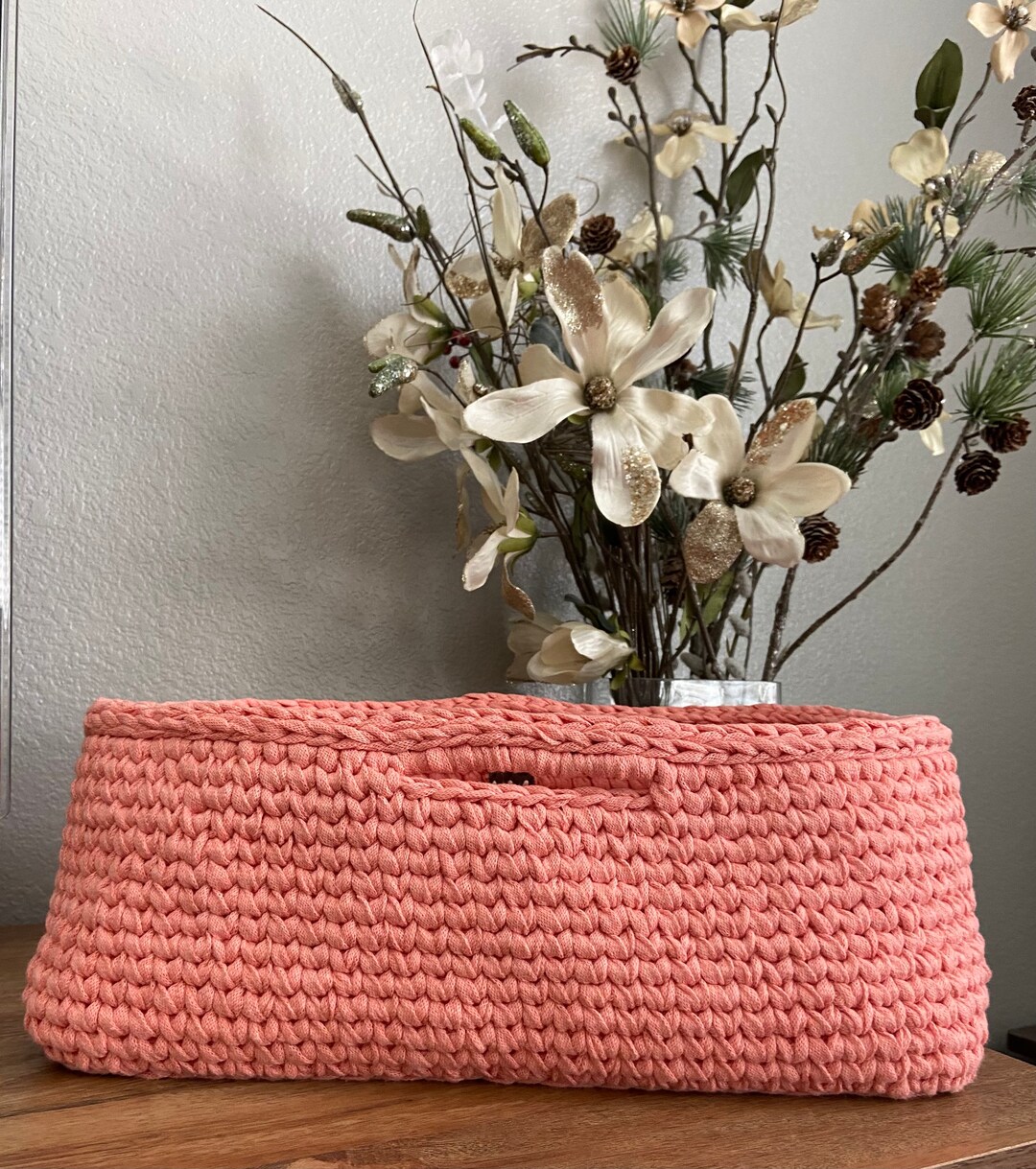 Handmade Rectangular Basket With Handle - Etsy