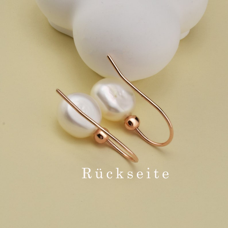 Ohrringe Silber hängend mit Süßwasser Barock Perlenechte - Etsy.de