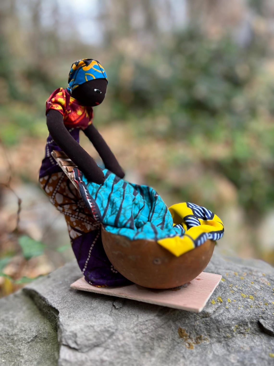 Handmade Original Design "wash Woman" Lapa Cloth Liberia, West Africa ...