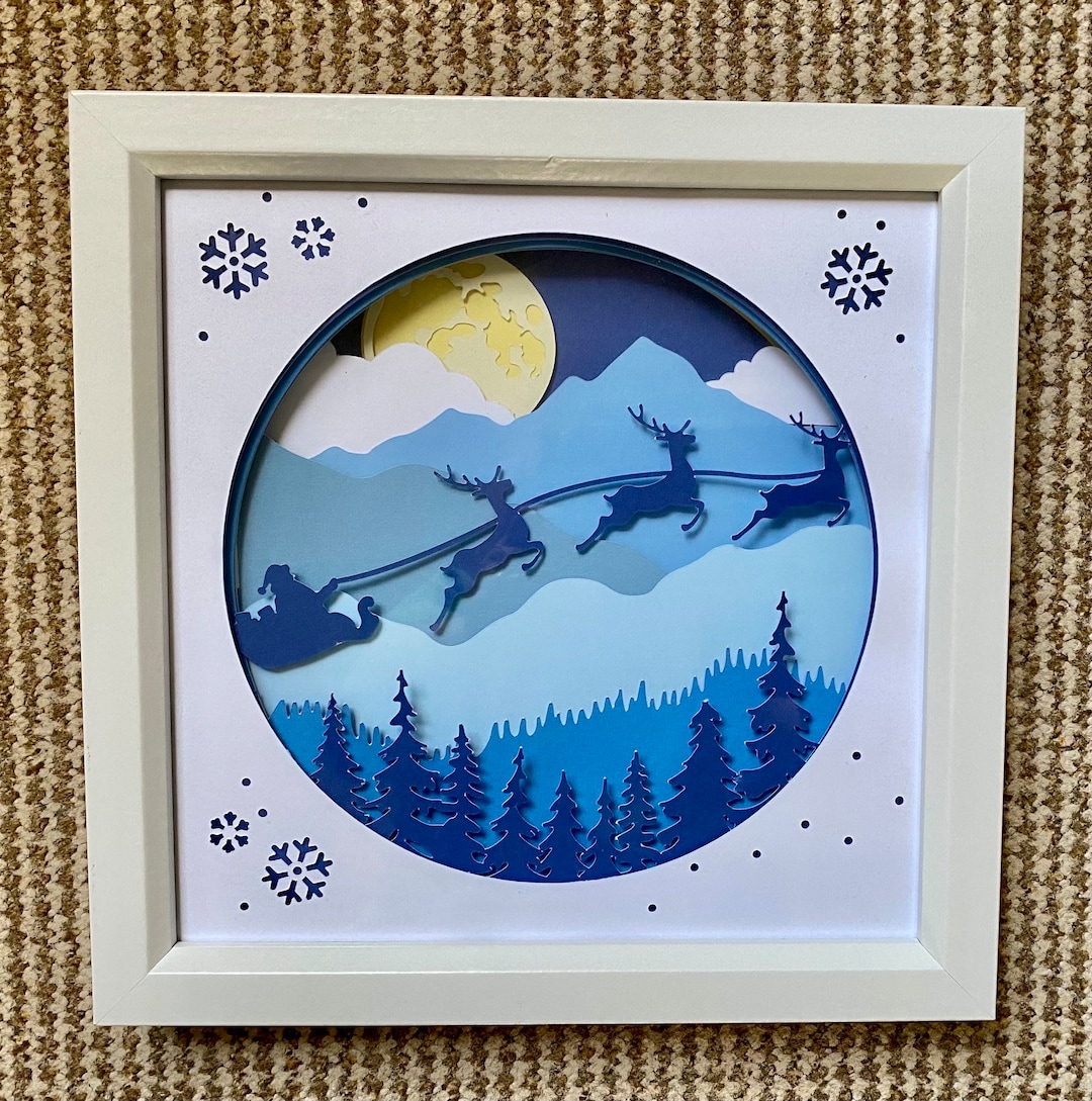 Christmas Shadow Box Wall Hanging Shadow Box Christmas - Etsy