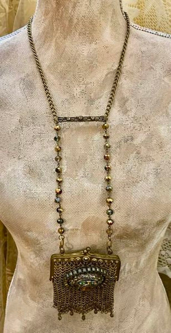 Victorian Curtsy Dance Burgundy Red Gold Tone Limoges… - Gem