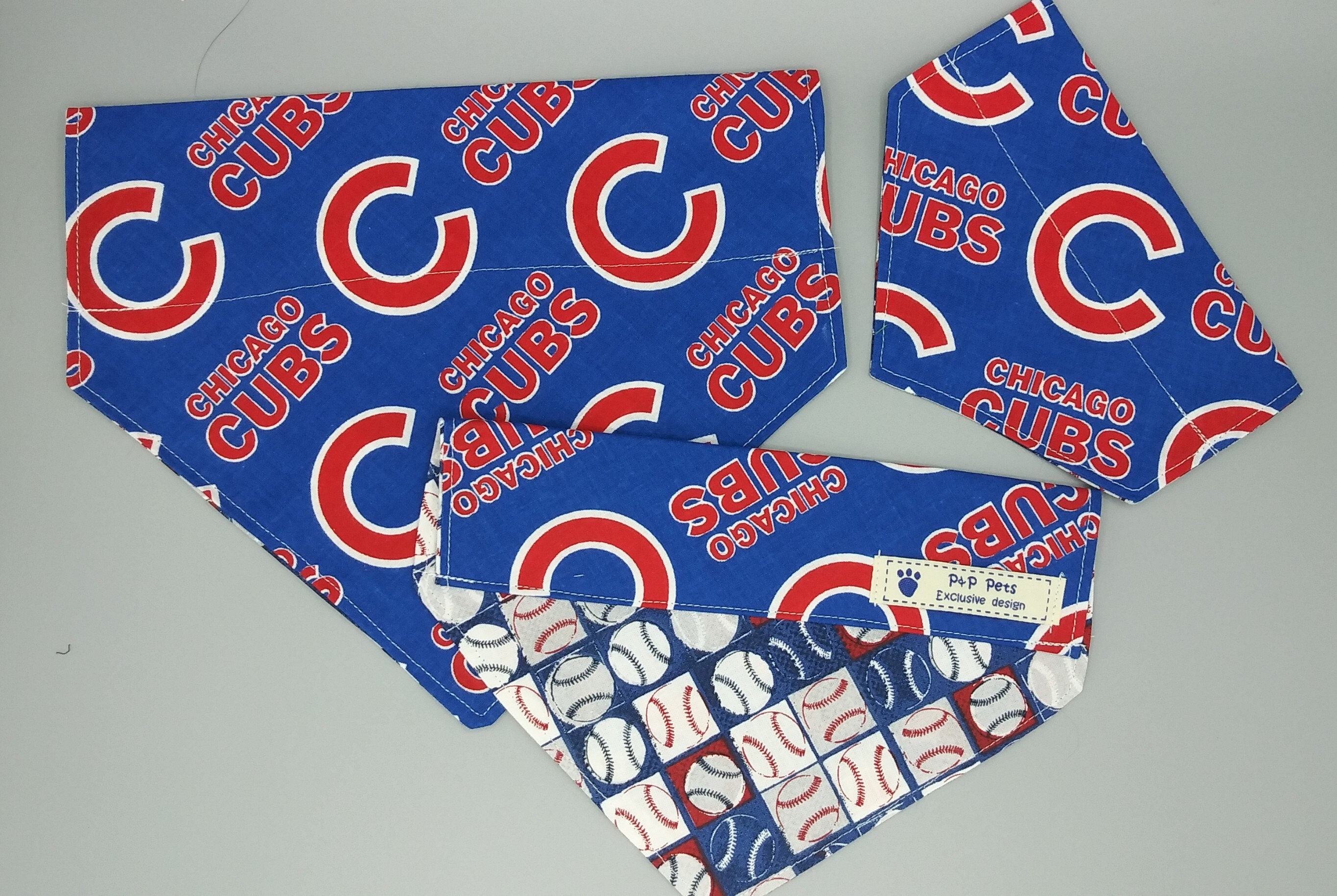 Reversible Slide on Collar Pet Bandanna Chicago | Etsy