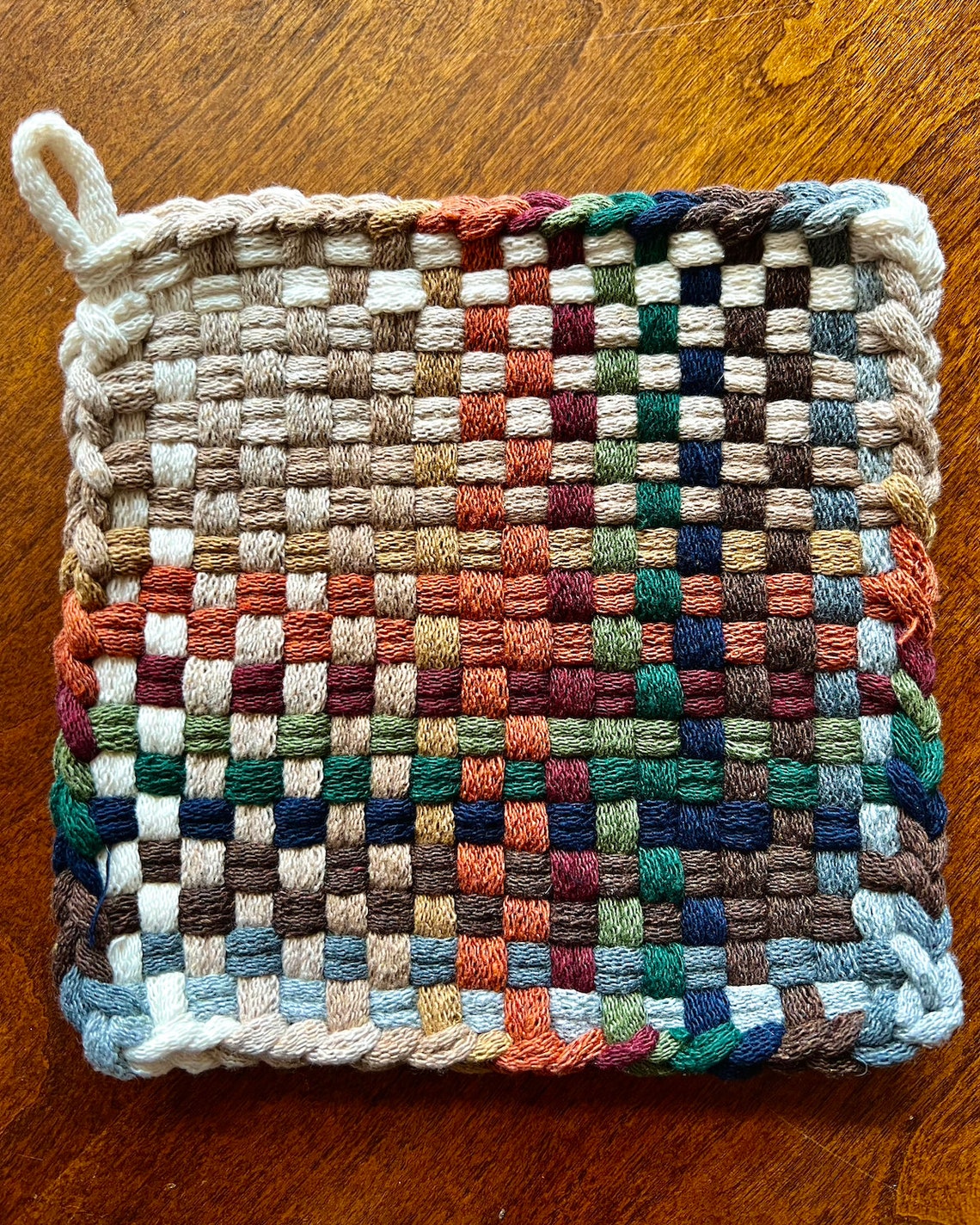 Set of 2 Potholders Thick, Loomed Trivet Woven Hot Pad - Etsy