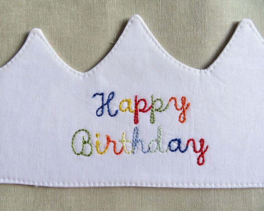 Custom Kids Birthday Crown Personalized, Wearable on Both Sides ...