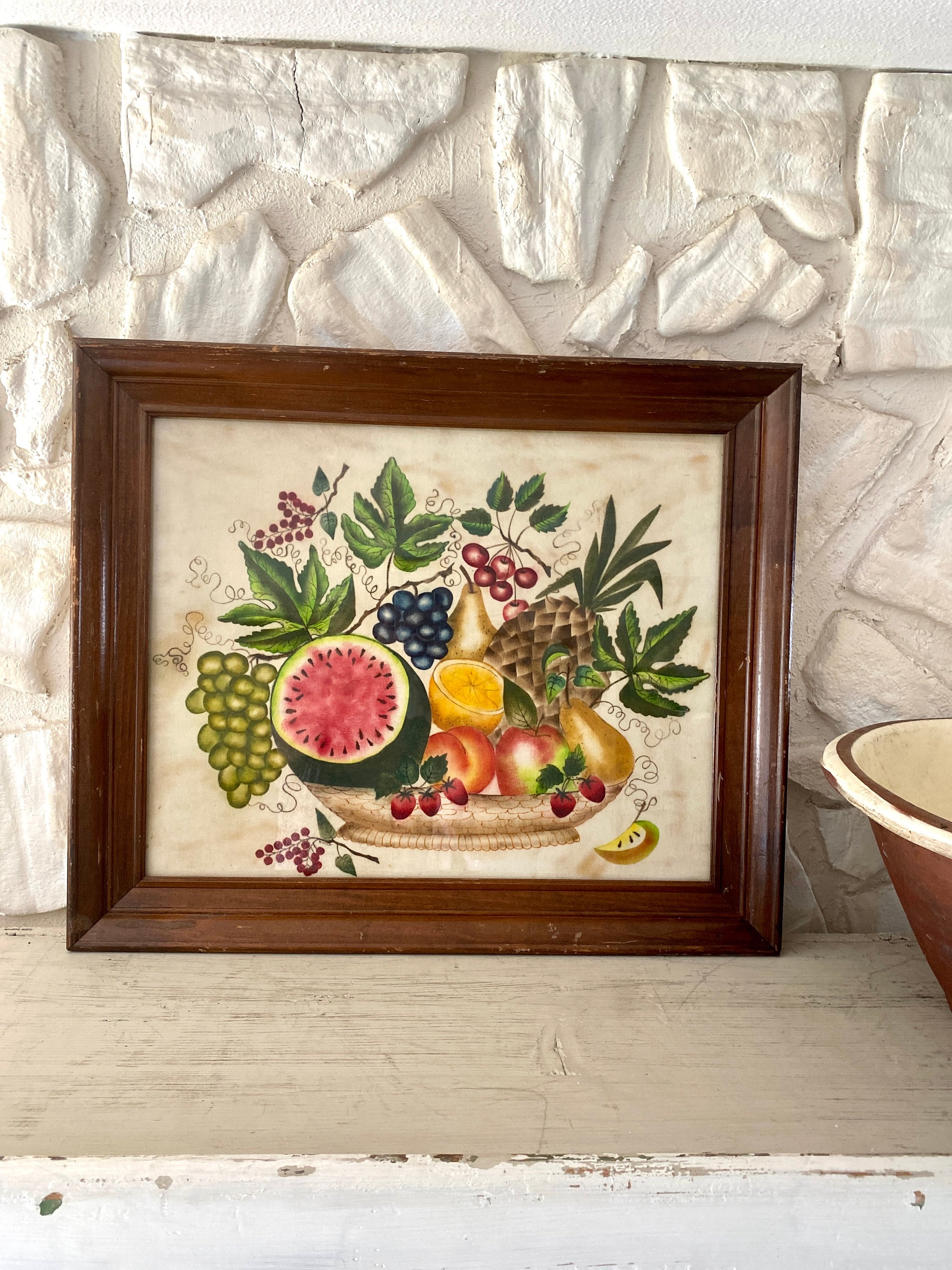 Vintage Theorem Painting Colonial Williamsburg Large Still Life on ...