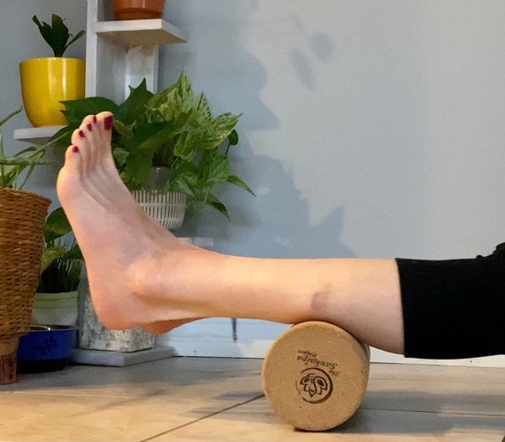 Cork Massage Roller. Stretching Roller. Cork Yoga Roller. - Etsy