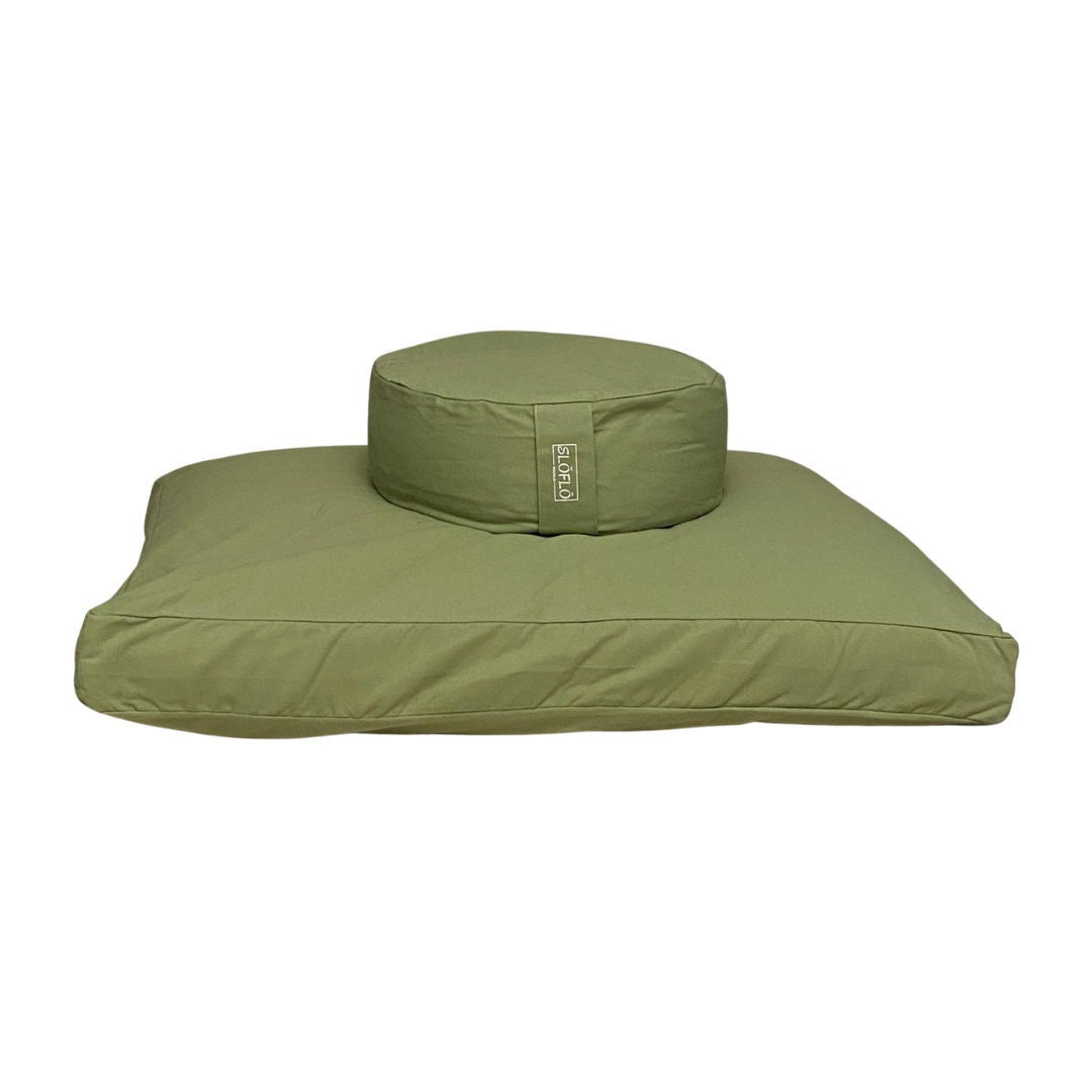 Sage Meditation Zafu Cushion/sitset All Natural Buckwheat Hulls ...