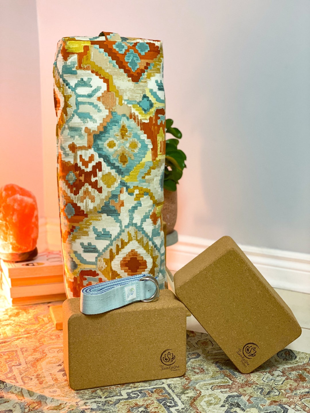 Yoga Bolster, Blocks, & Strap Bundle, Hatha, Iyengar, Restorative Yoga ...