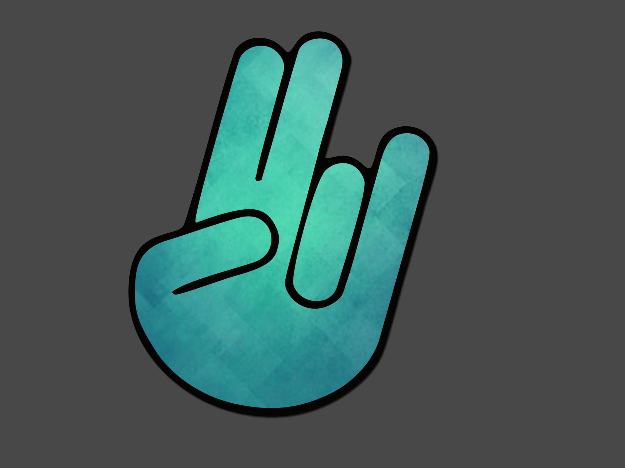 JDM Shocker Hand Gesture Vinyl Sticker in Multiple Print | Etsy