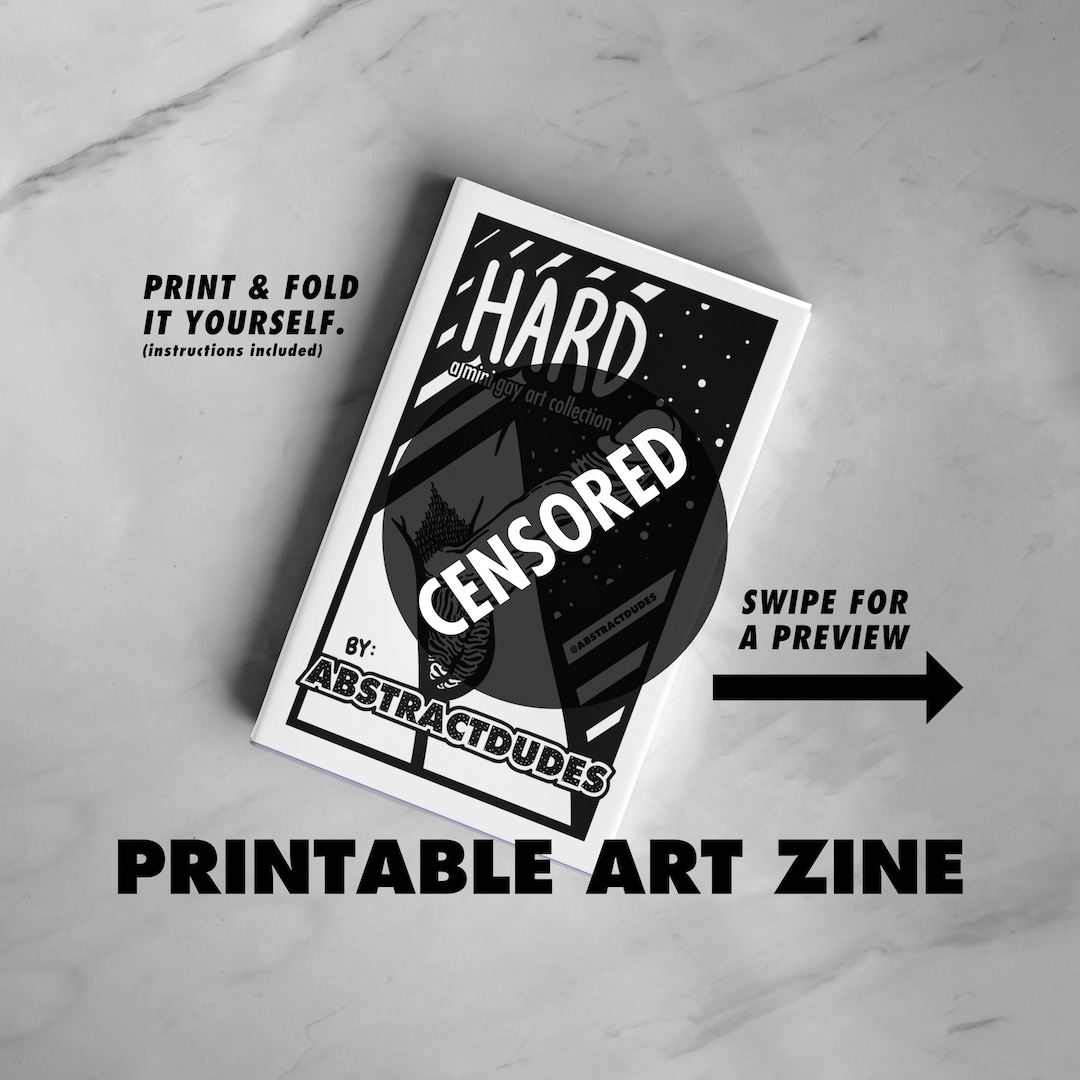 Hard Zine: A Mini Gay Art Collection Single Page Zine, Nude ...