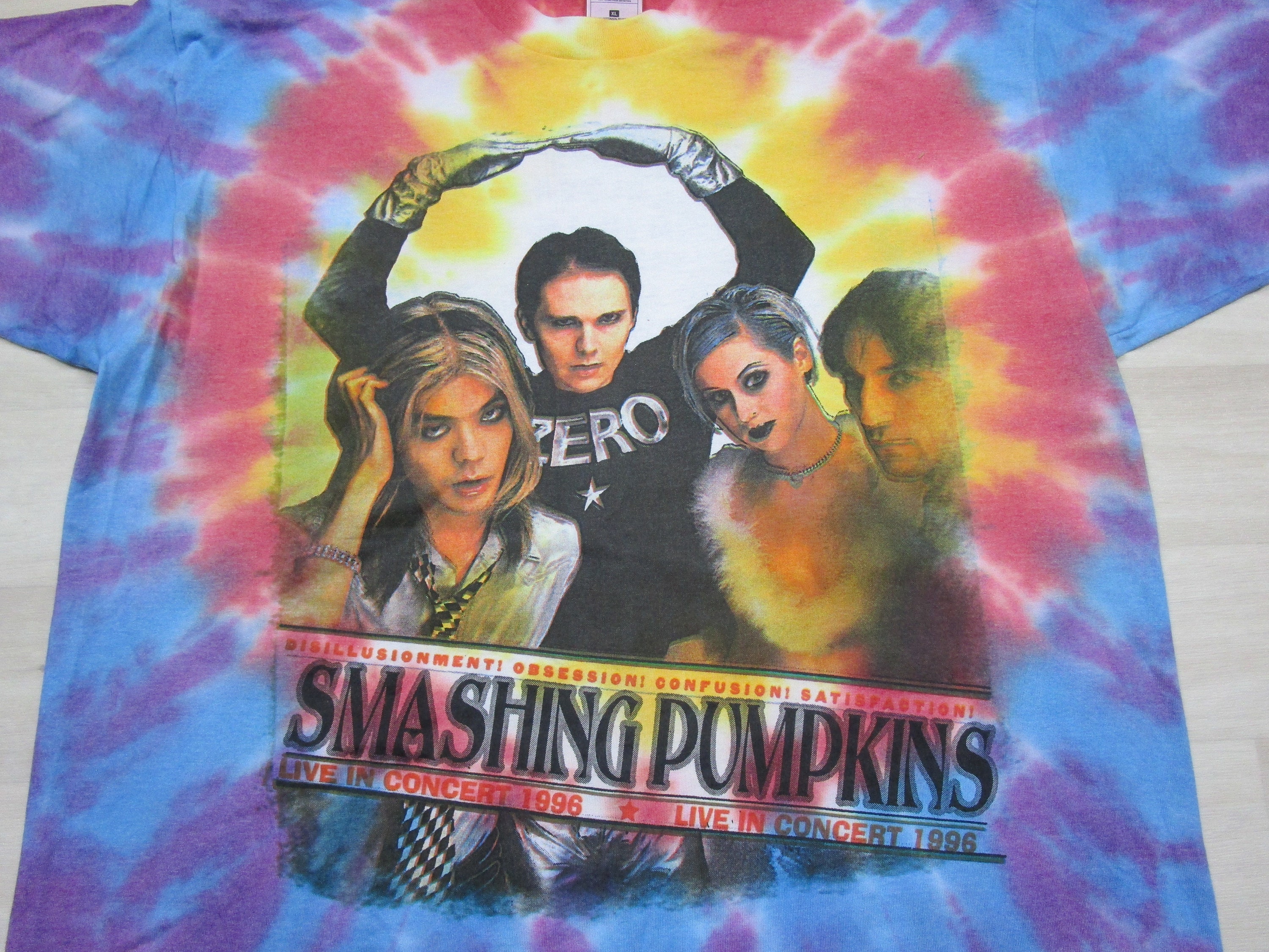 Vintage 1996 the Smashing Pumpkins Tour T-shirt Tie Dyed Single ...