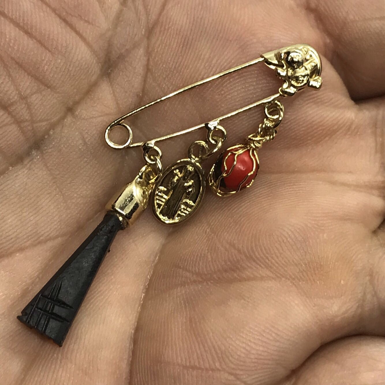 Jet Azabache - Baby Protection Pin - Etsy