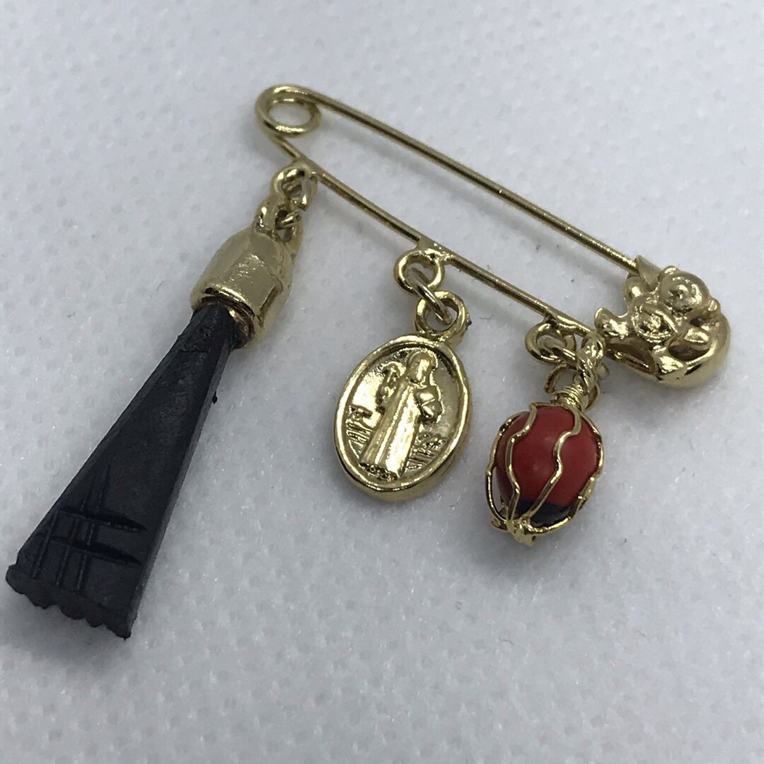 Jet Azabache - Baby Protection Pin - Etsy