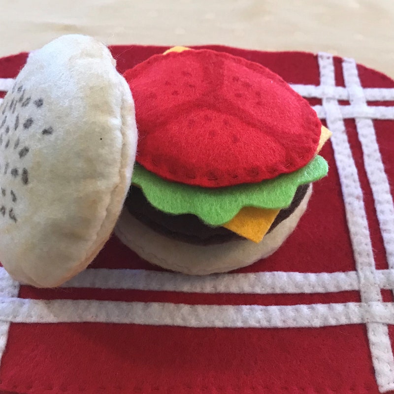 Felt Hamburger - Etsy