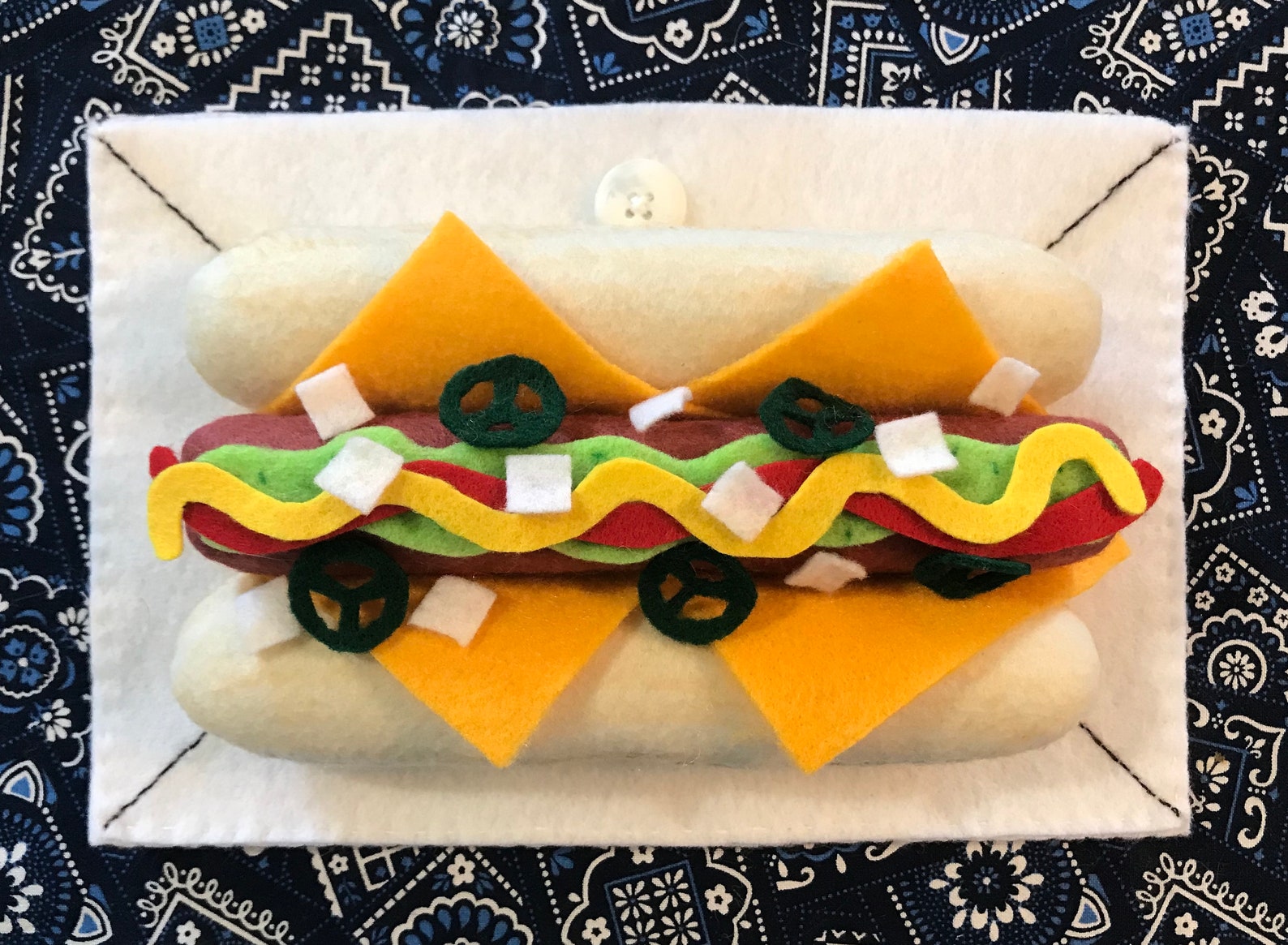 Felt Hot Dog Build-a-meal Food Pattern - Etsy