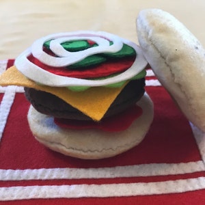 Felt Hamburger Build-a-meal Food Pattern - Etsy