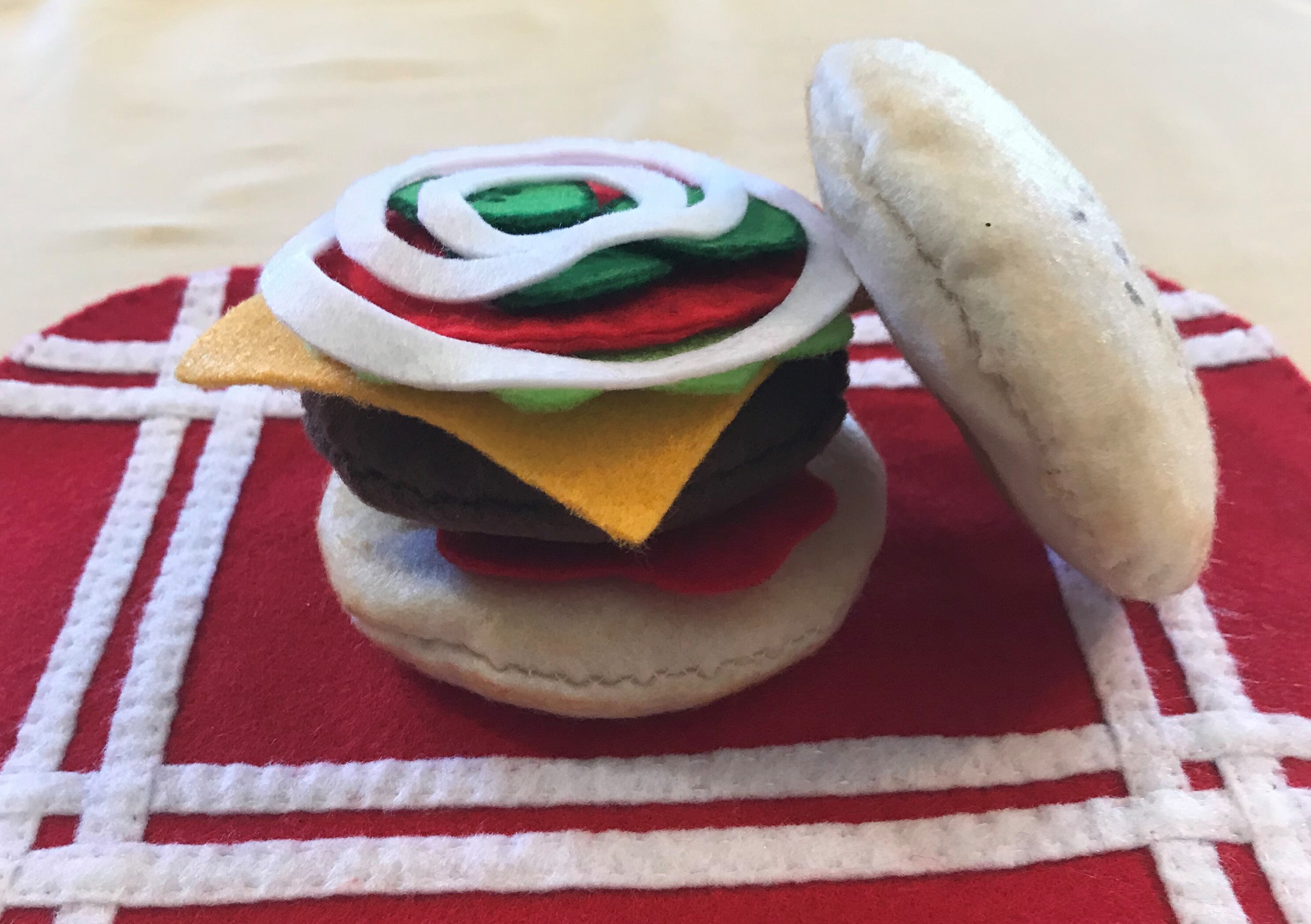 Felt Hamburger Build-a-meal Food Pattern - Etsy