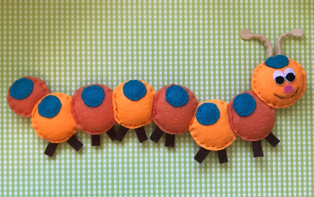 Felt Caterpillar Plushie Pattern - Etsy
