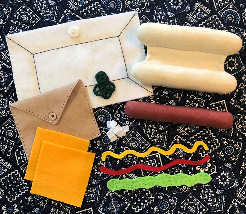 Build-a-meal Felt Patterns - Etsy