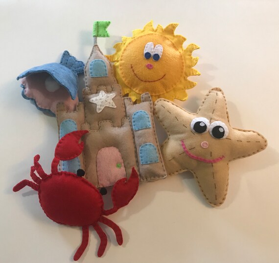 Felt Beach Plushie Patterns | Etsy