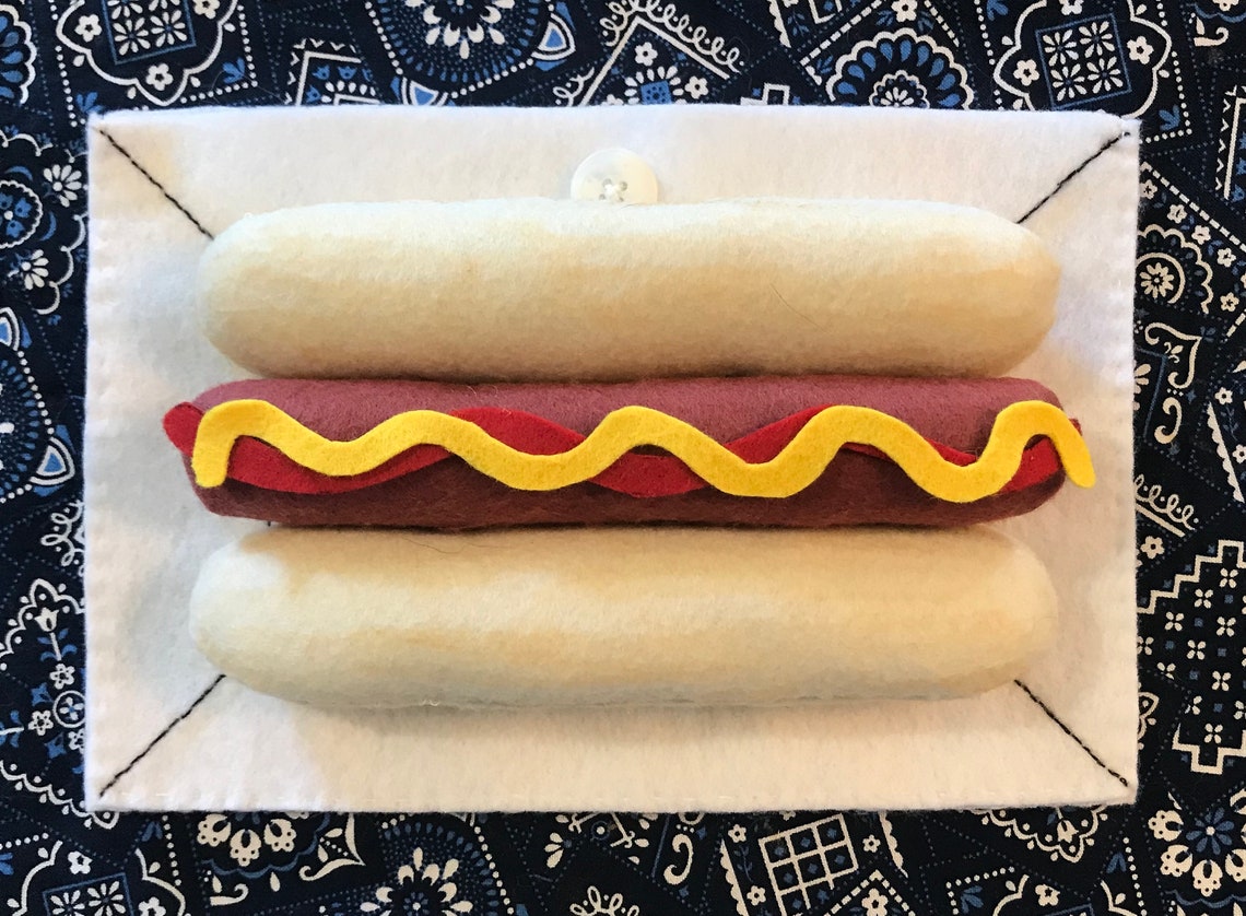 Felt Hot Dog Build-a-meal Food Pattern - Etsy