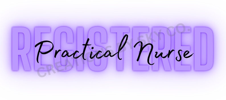Registered Practical Nurse PNG - Etsy