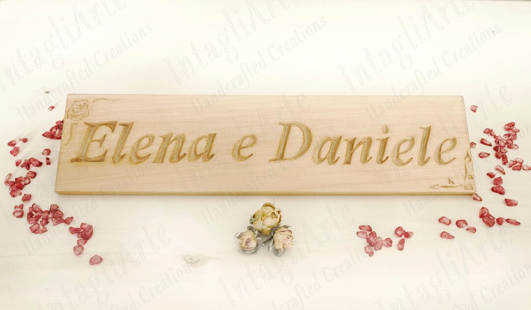 Hand Carved Personalized Wooden Sign With Name – Unique Home Decor or ...