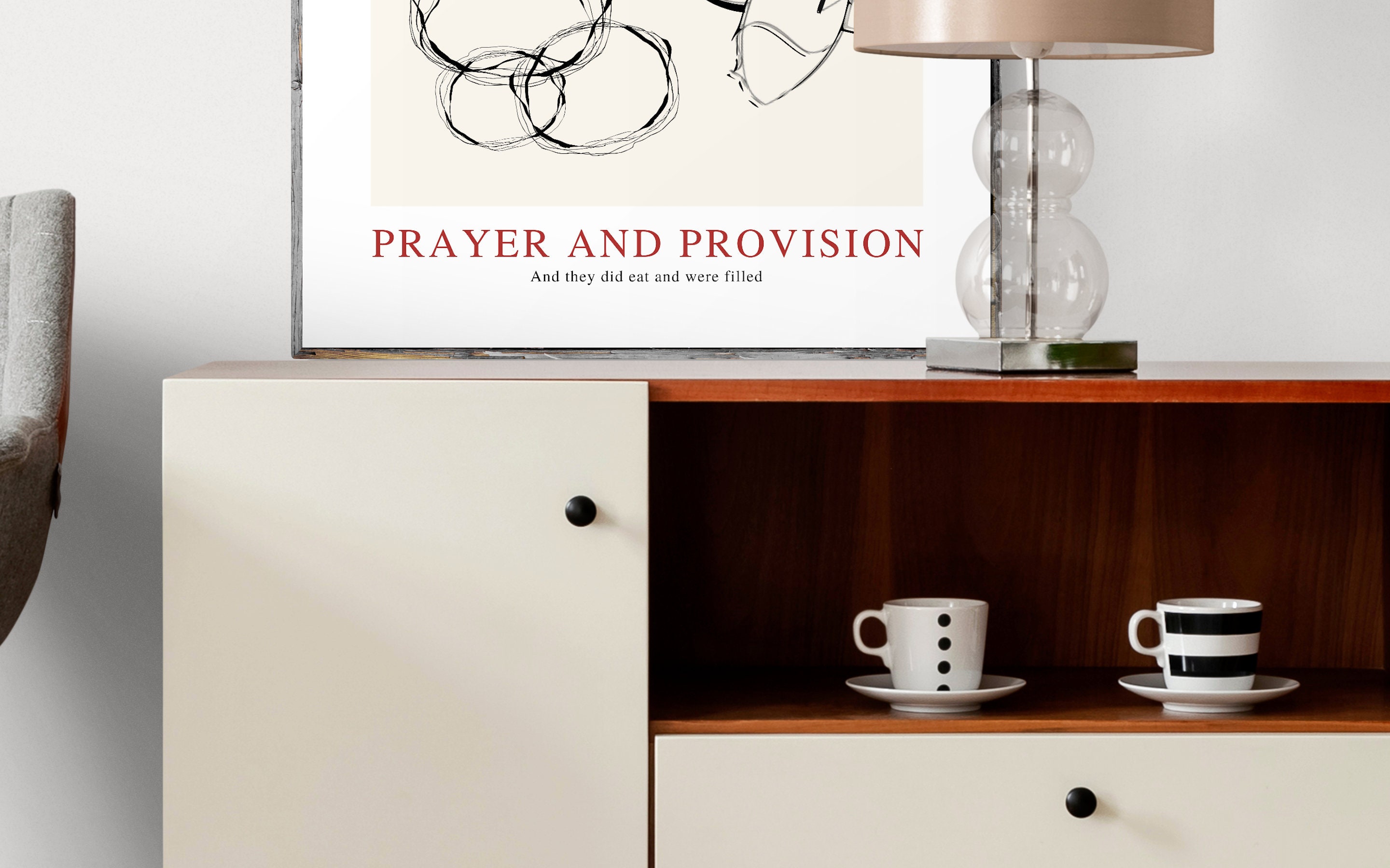 PRAYER AND PROVISION Feeding of the Five Thousand Print - Etsy