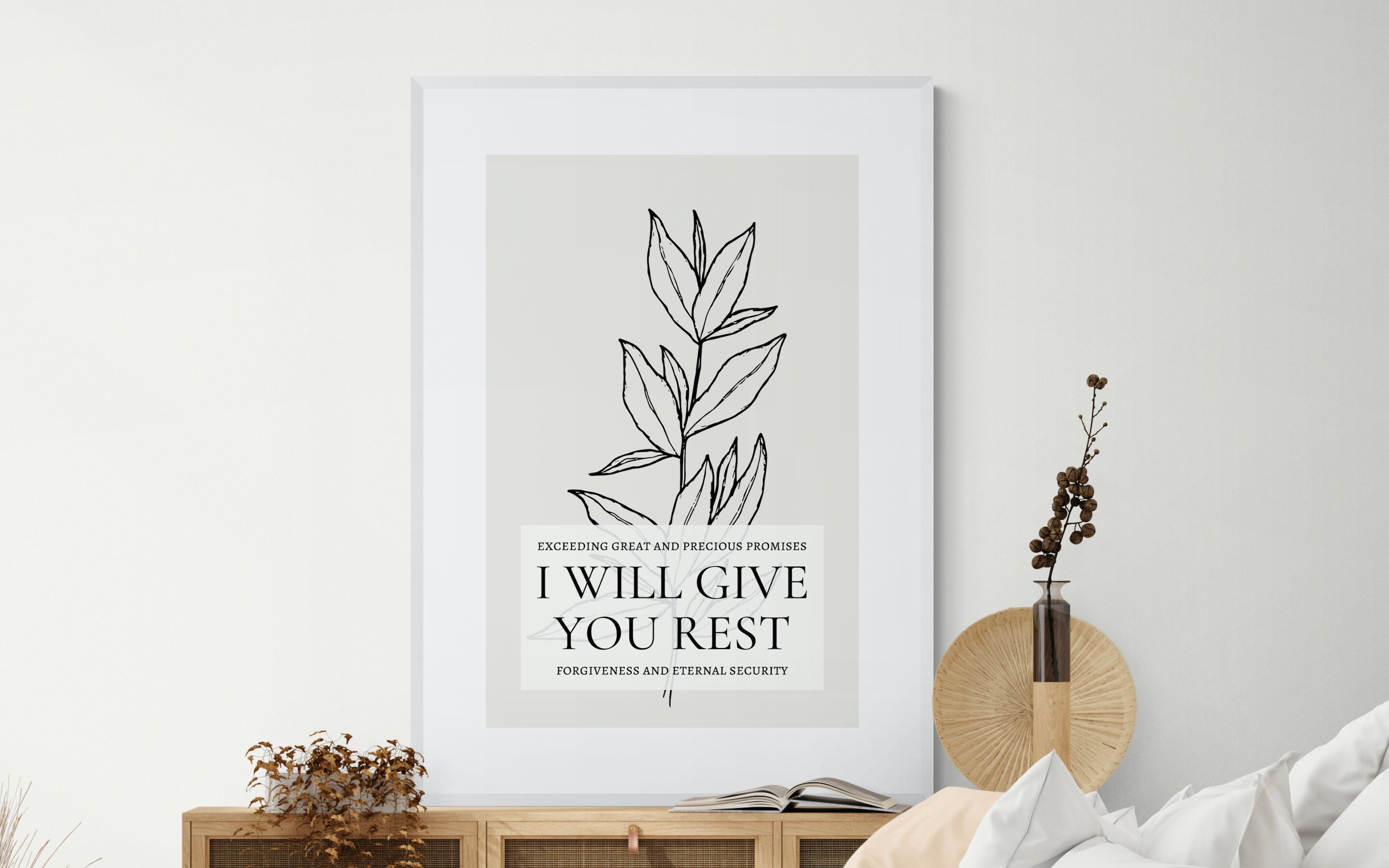 I Will Give You Rest God's Comfort Faithfulness in - Etsy