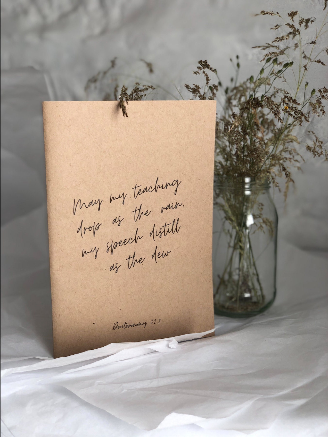 A5 Christian Bible Study Notebook May My Teaching Drop as - Etsy UK