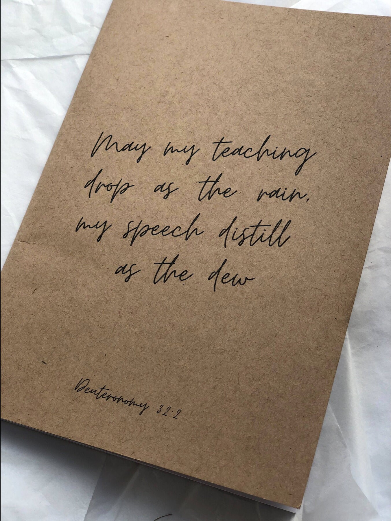 A5 Christian Bible Study Notebook May My Teaching Drop as - Etsy UK