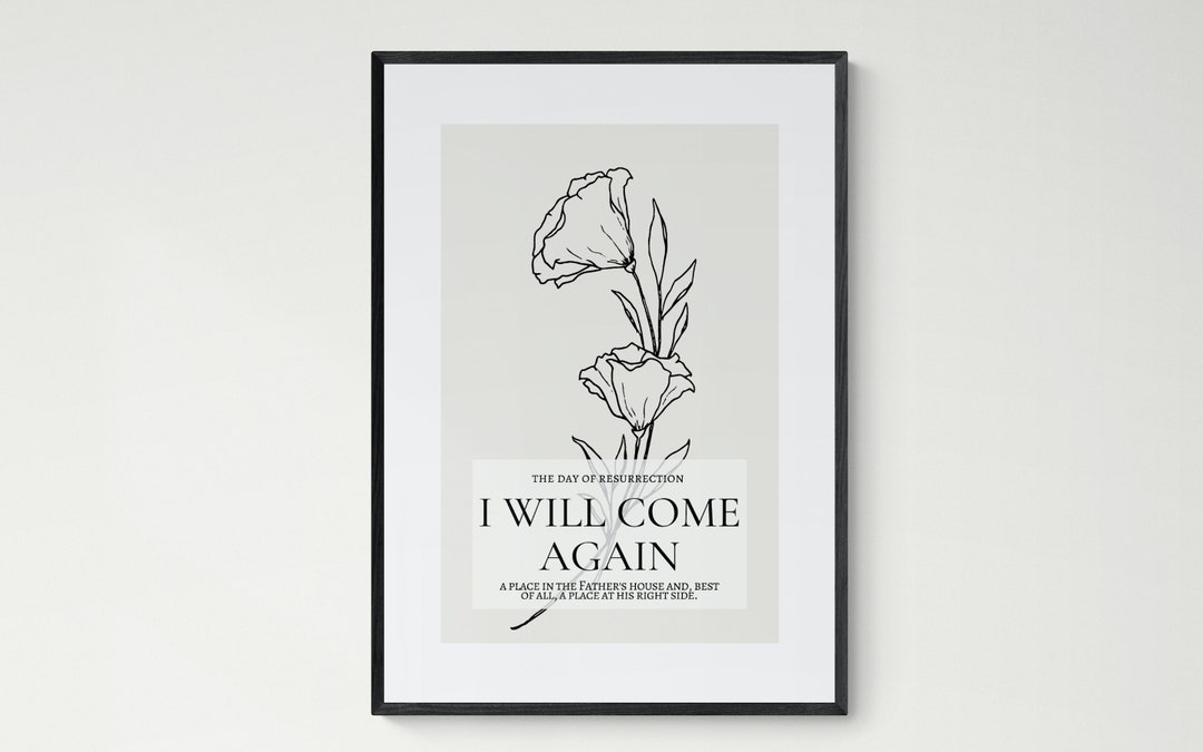 Will Come Again | Christ's Promise | Modern Minimalist Christian ...