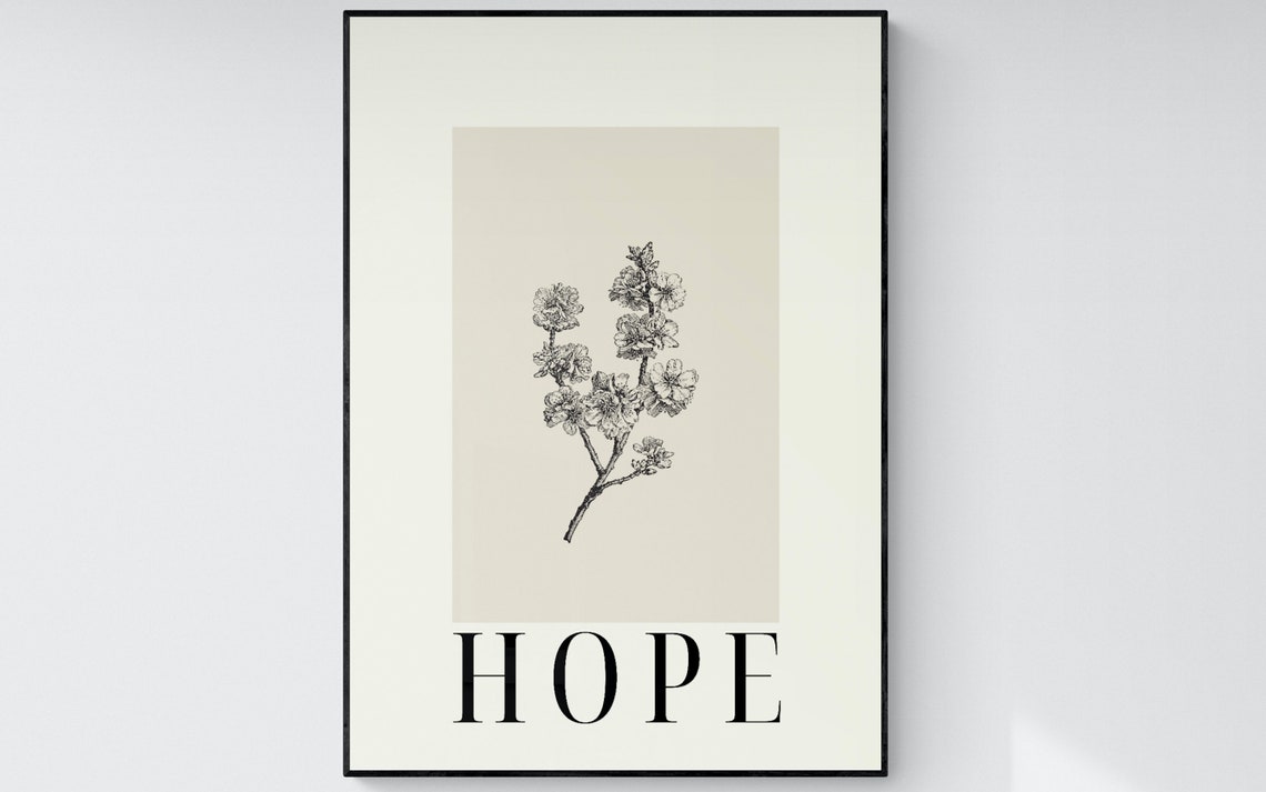 HOPE Modern Christian print Bible Verse Scripture | Etsy