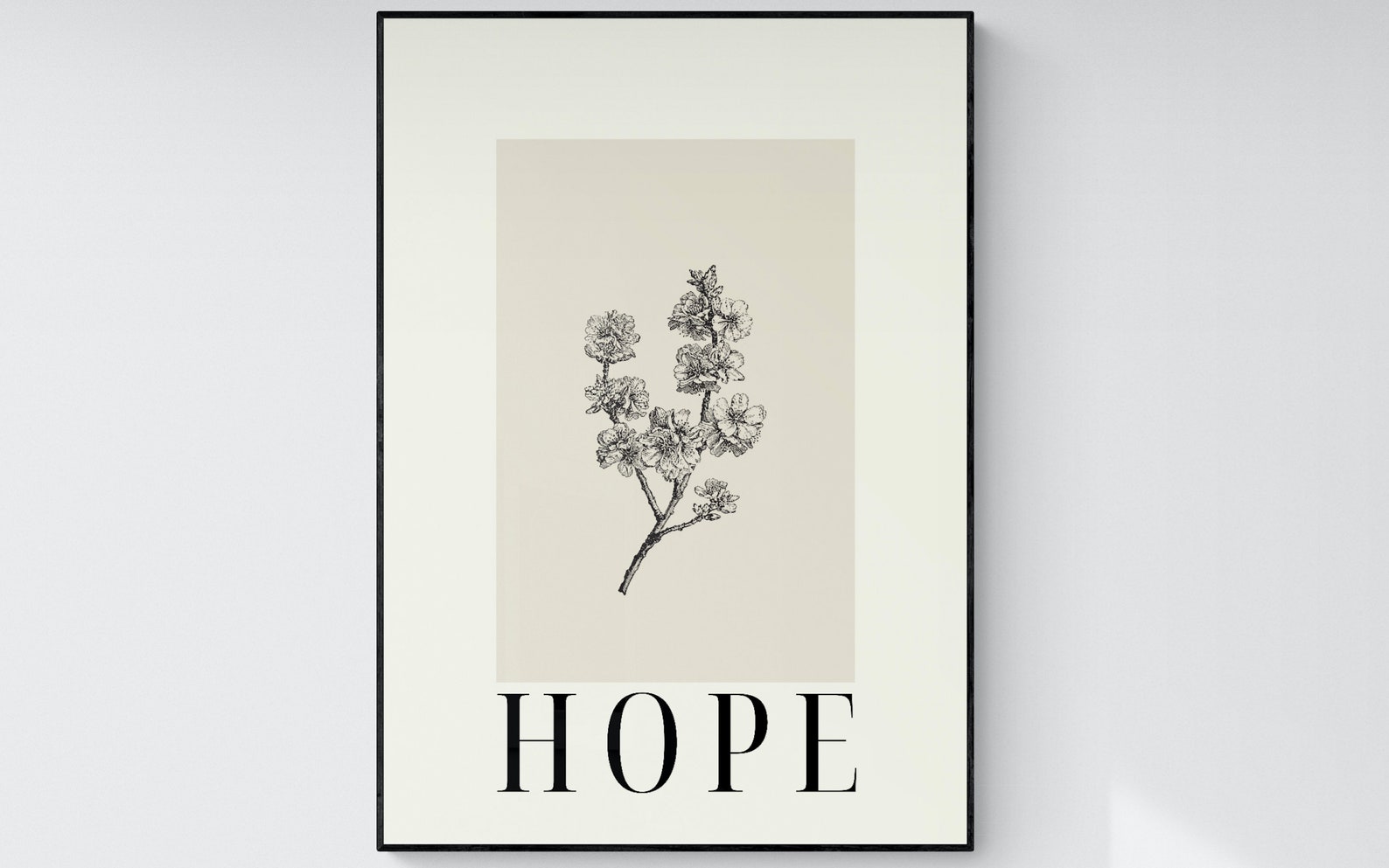 HOPE | Modern Christian Print | Bible Verse Scripture | Minimalist ...