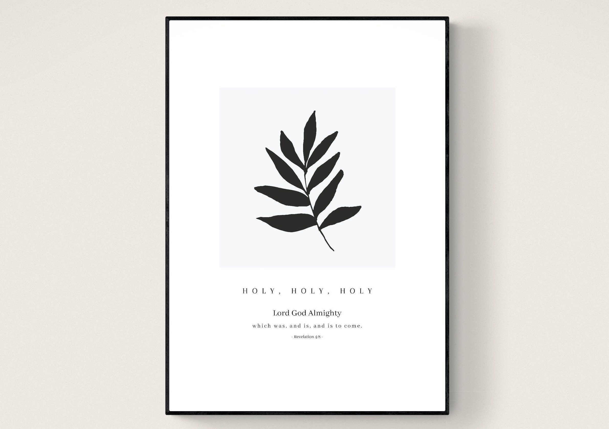HOLY HOLY HOLY Modern Minimalist Christian Art Print - Etsy