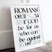 If God Be for Us, Who Can Be Against Us? | Modern Minimalist Christian ...