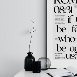 If God Be for Us, Who Can Be Against Us? | Modern Minimalist Christian ...
