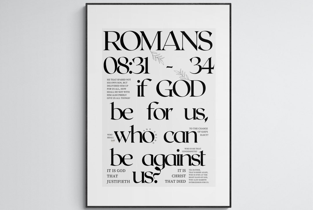 If God Be for Us, Who Can Be Against Us? | Modern Minimalist Christian ...