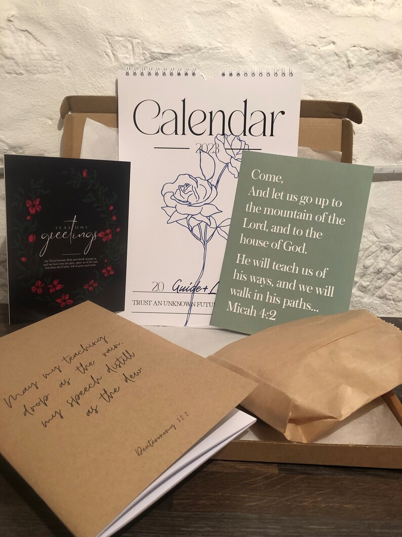 Christian Christmas Gift Box | Calendar, Notebook, Print - Etsy UK