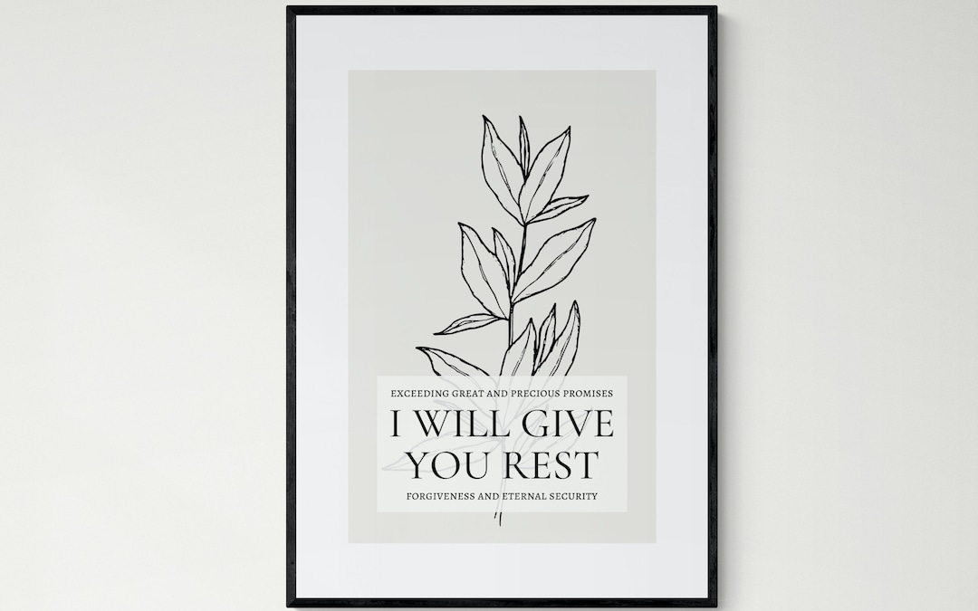 I Will Give You Rest | God's Comfort | Faithfulness in God's Promise ...