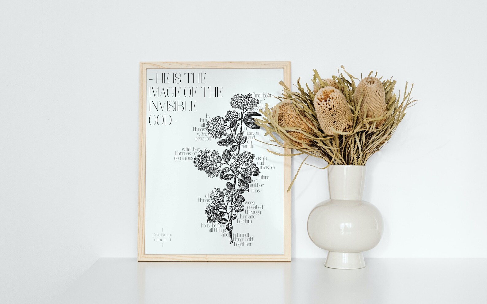 Image of the Invisible God Modern Minimalist Christian Wall - Etsy