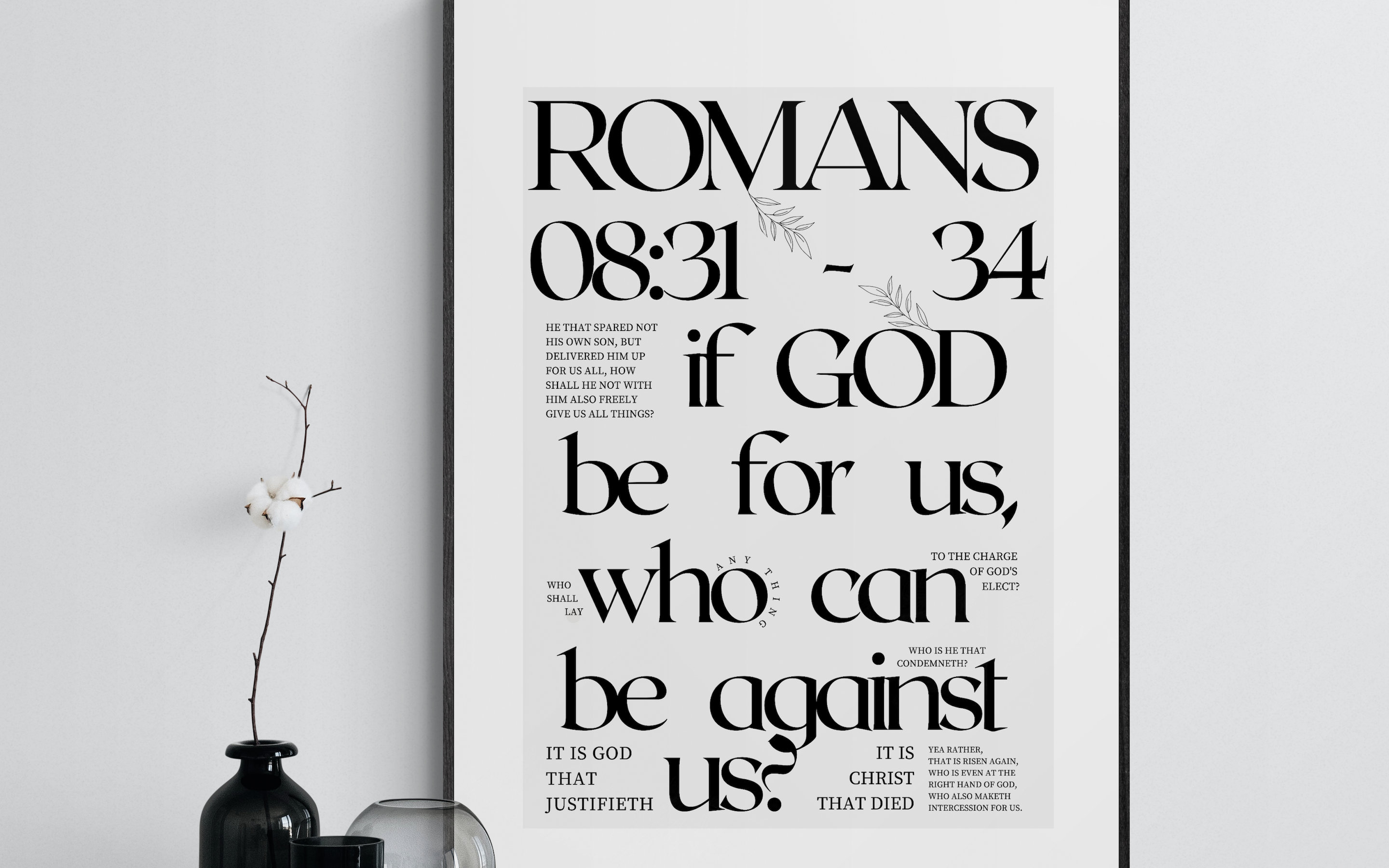 If God Be for Us, Who Can Be Against Us? | Modern Minimalist Christian ...