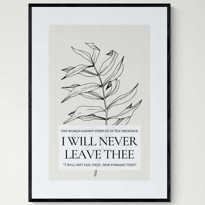 I Will Never Leave - Etsy