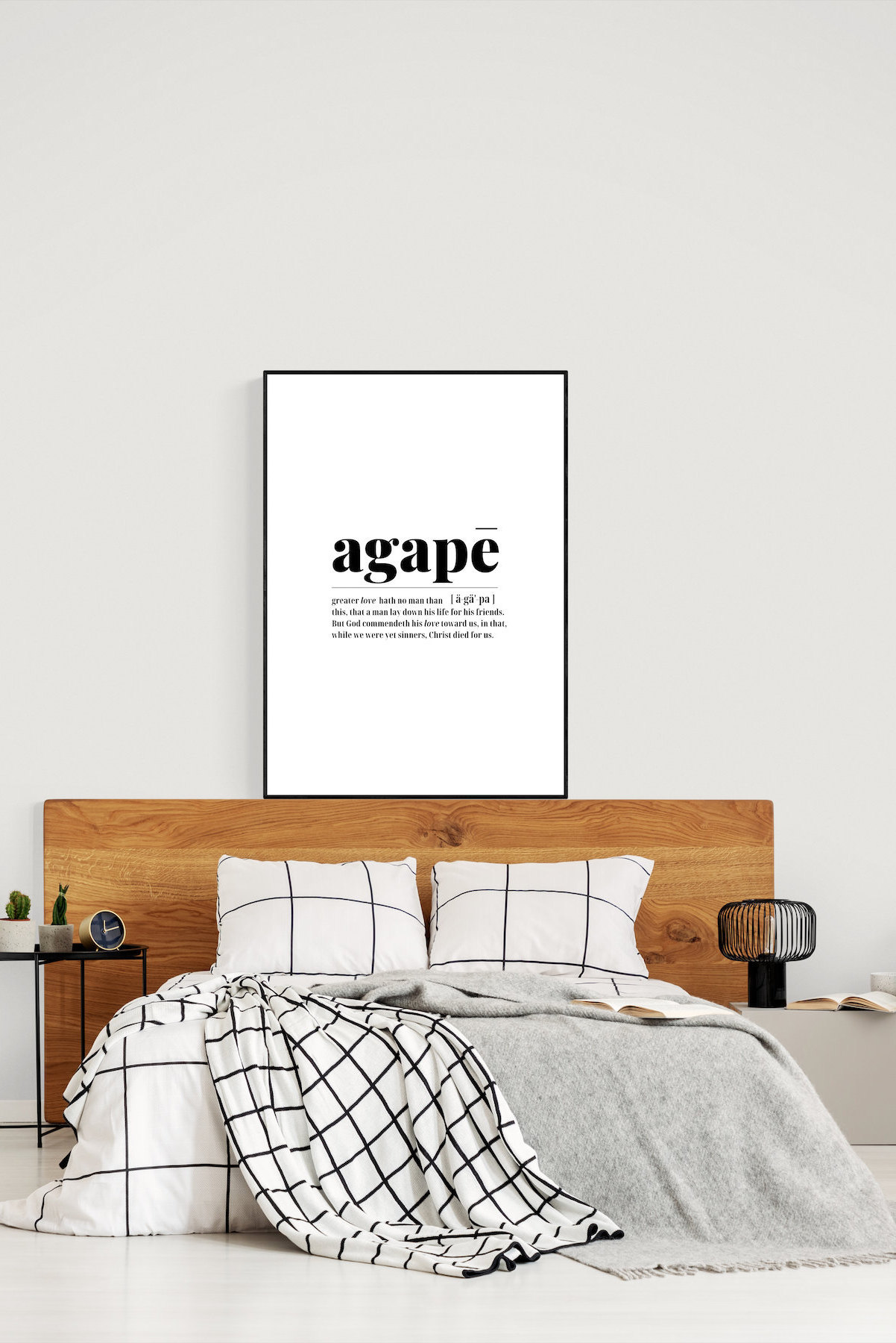 AGAPE | Christian Typography Print | Christian Modern Wall Art | Agape ...