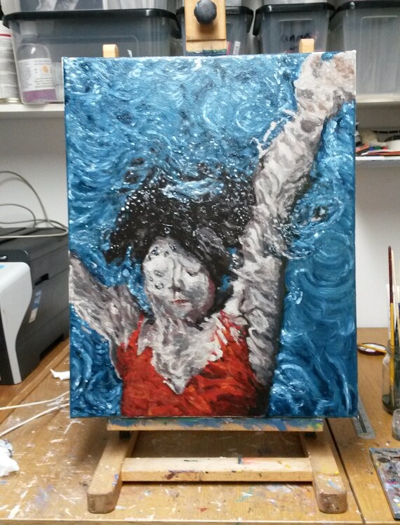 Woman Falling Painting