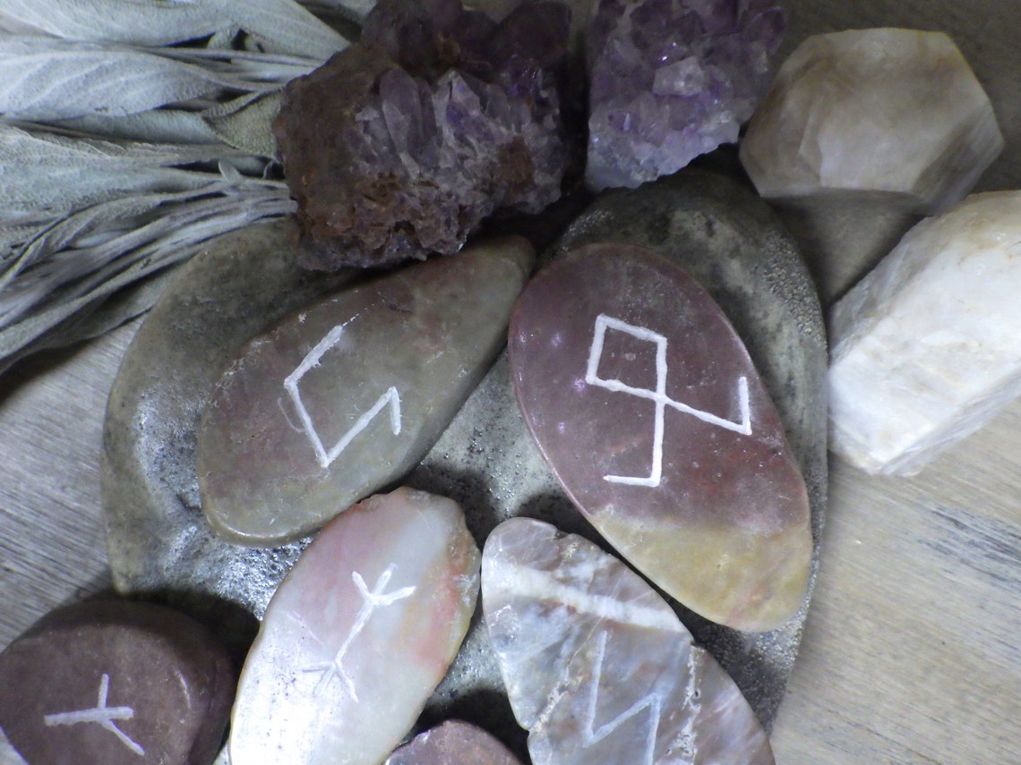 Medieval Runes for Healing and Magick hand crafted etched | Etsy