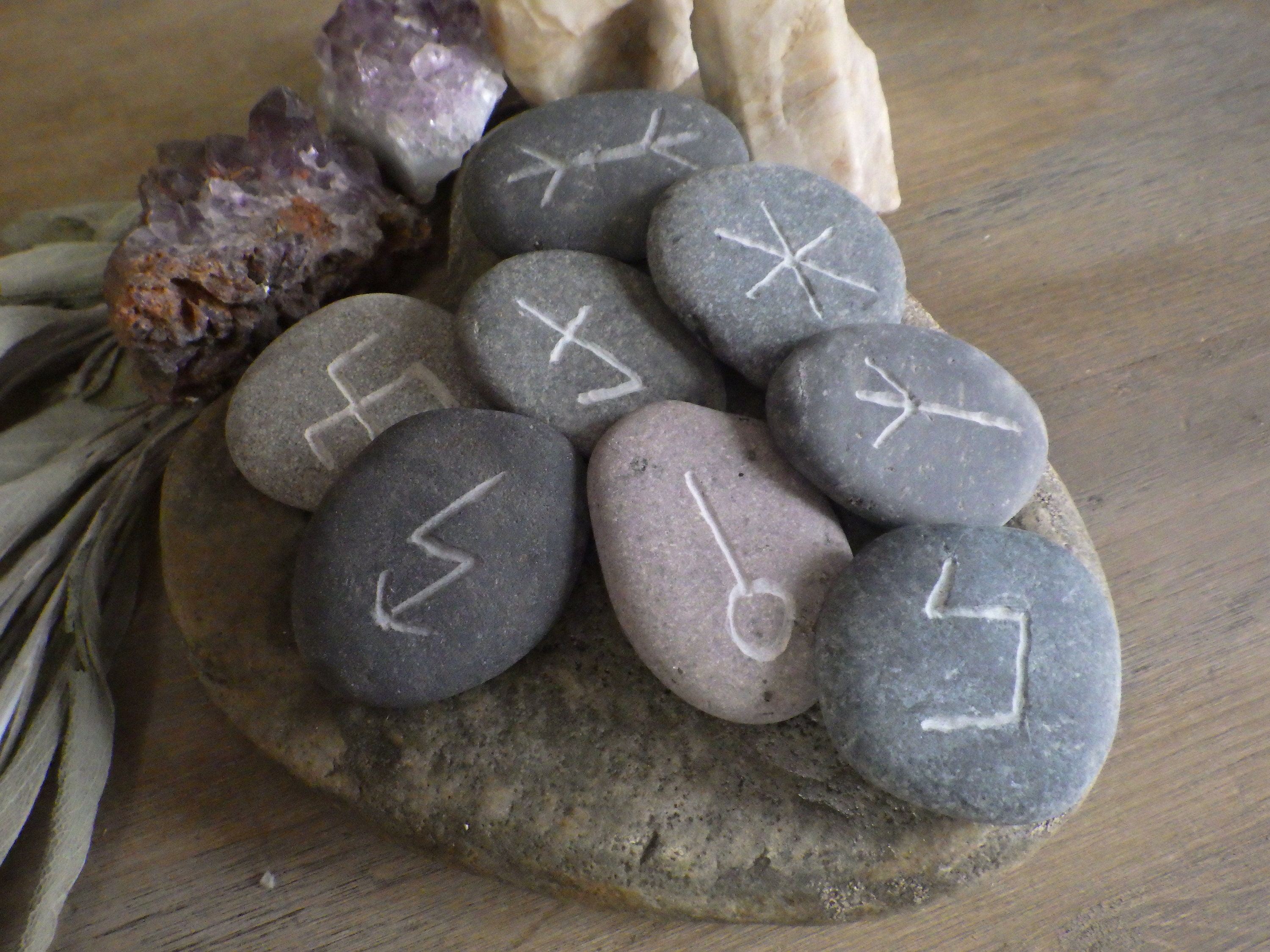 Medieval Runes for Healing and Magick Hand Crafted Etched - Etsy UK
