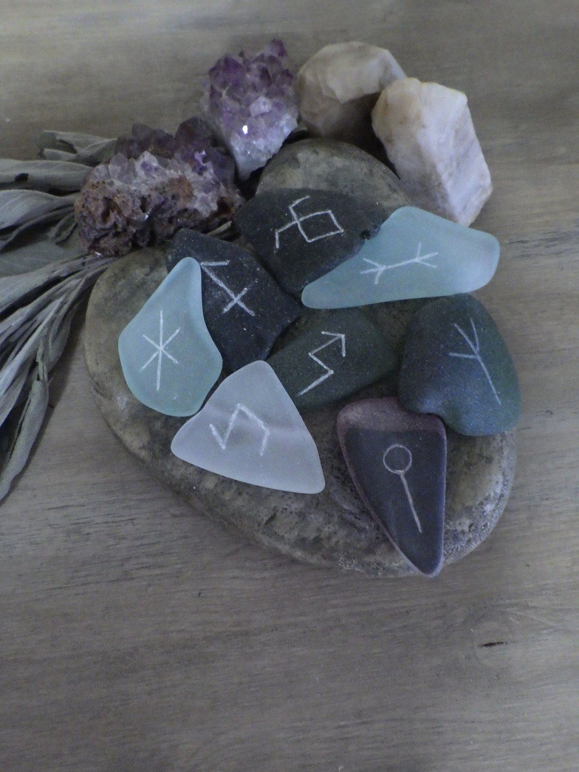 Medieval Runes for Healing and Magick hand crafted etched | Etsy